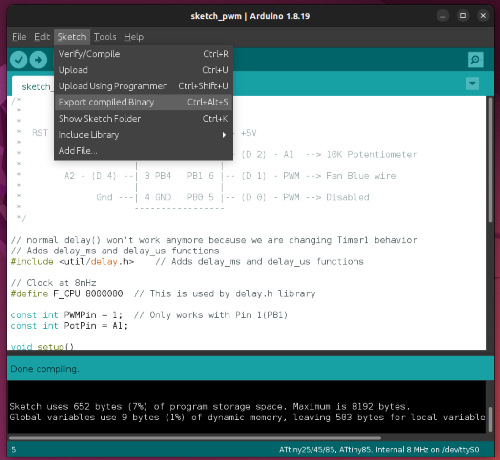 Controlling computer fans with a microcontroller